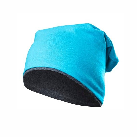Two-layered KRASNAL SMERFETKA Cap in Turquoise + Graphite